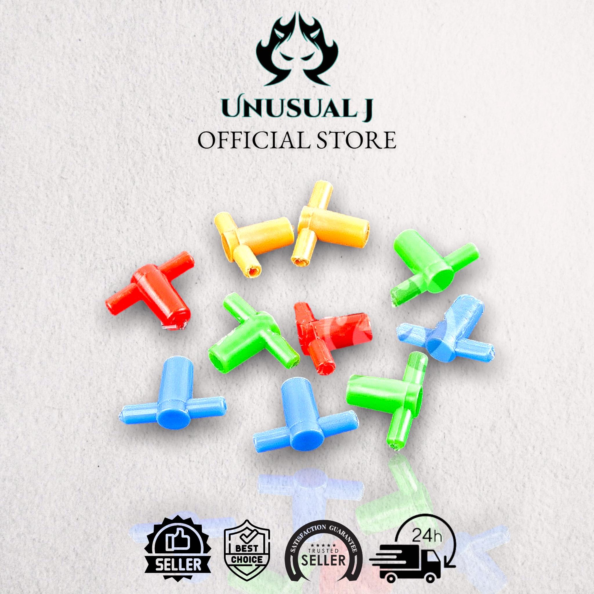 T-Shaped Plastic inverted head color cartoon connector straw connector ...