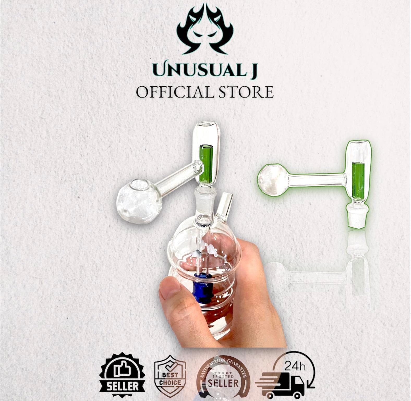 L Bamboo Popeye Bowl Pipe Crystal Ice Glass Popeye Fashion Pipe ...