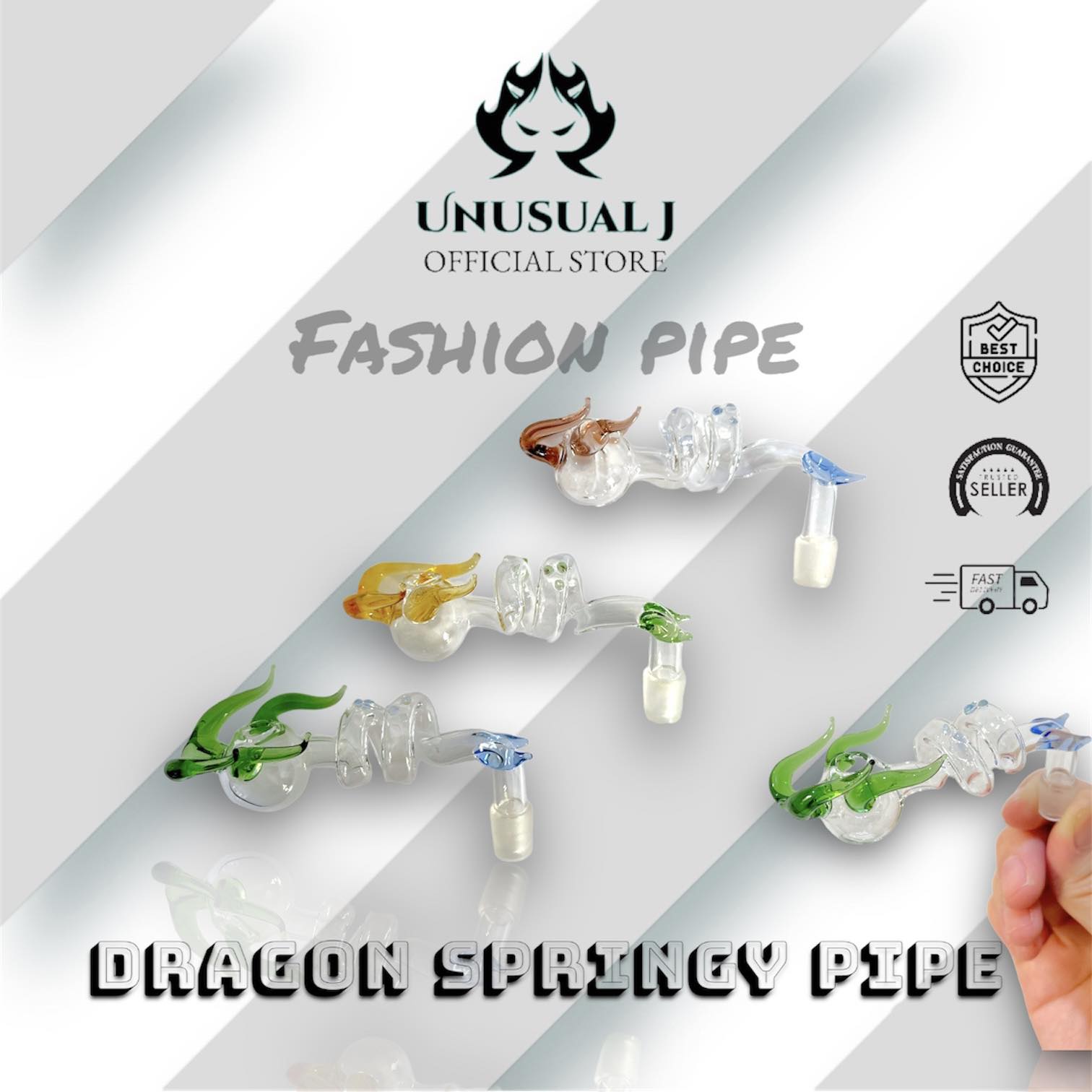 Dragon Head Spinning Popeye Bowl Pipe Crystal Ice Glass Popeye Fashion ...